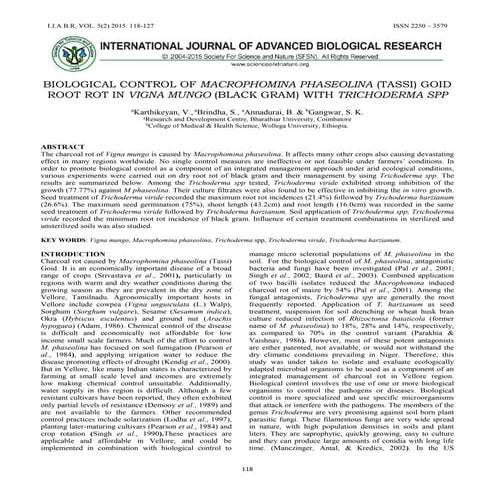 51.Biological control of Macrophomina phaseolina(Tassi)goid root root ...