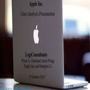 Apple Case Study Oral Presentation_WCJWMLYS | PPTX