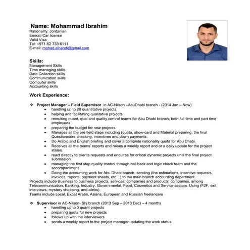 Mohammad AL-Hendi CV | PDF