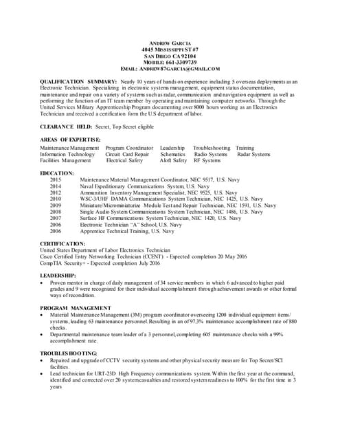 TCHope resume with JROTC