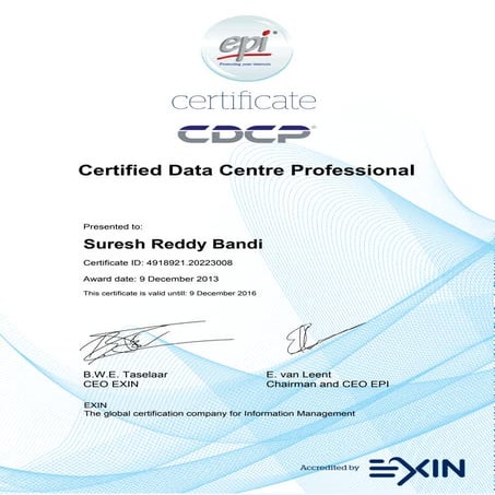 CDCP Certificate | PDF