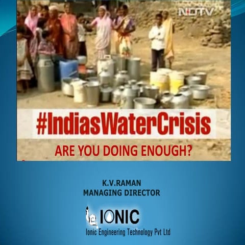 INDIAS WATER CRISIS | PDF