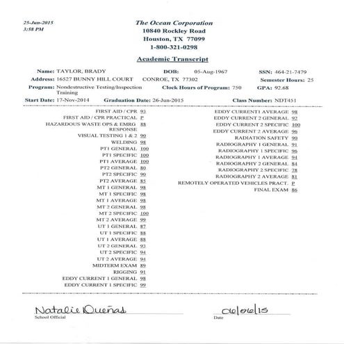 Ocean Corp Transcript | PDF