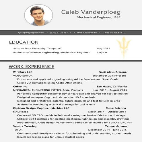 Caleb Vanderpleog Resume and Academic Summary | PDF
