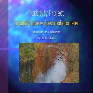 Turbidity Project | PPTX