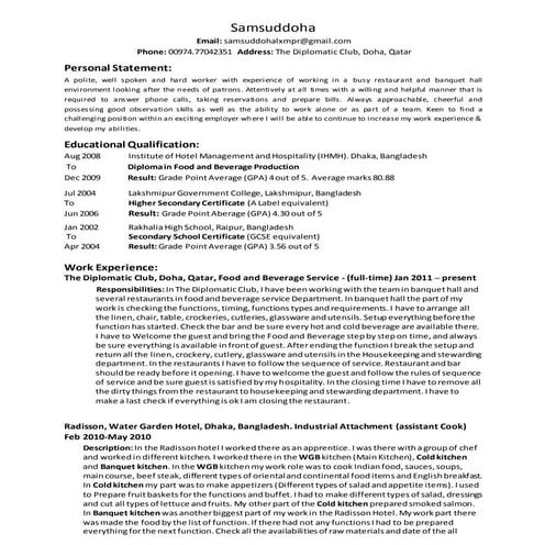 Curriculum Vitae | PDF