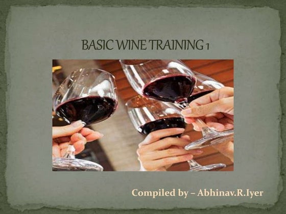 wine and wine service training | PPT