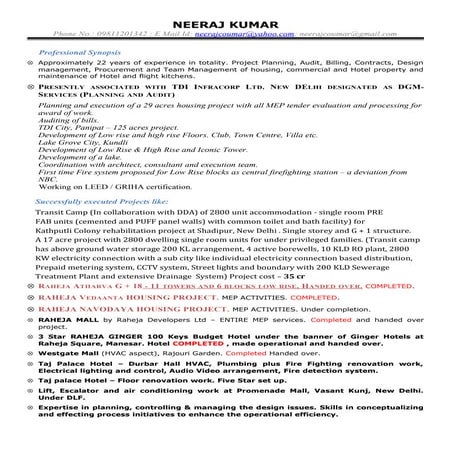 neeraj kumar - resume (1) | PDF