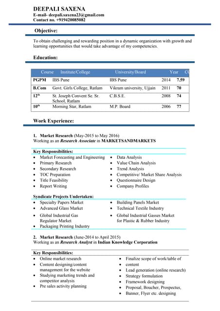 Resume - Mudit (1) | PDF