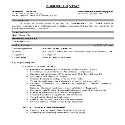 RESUME - Elumalai (2) | DOC