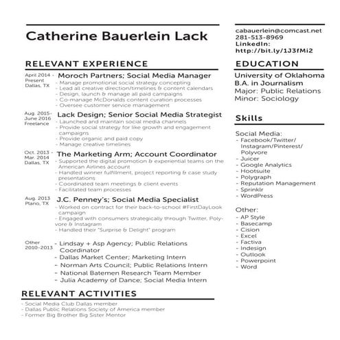 Jane McQueeny Resume | PDF