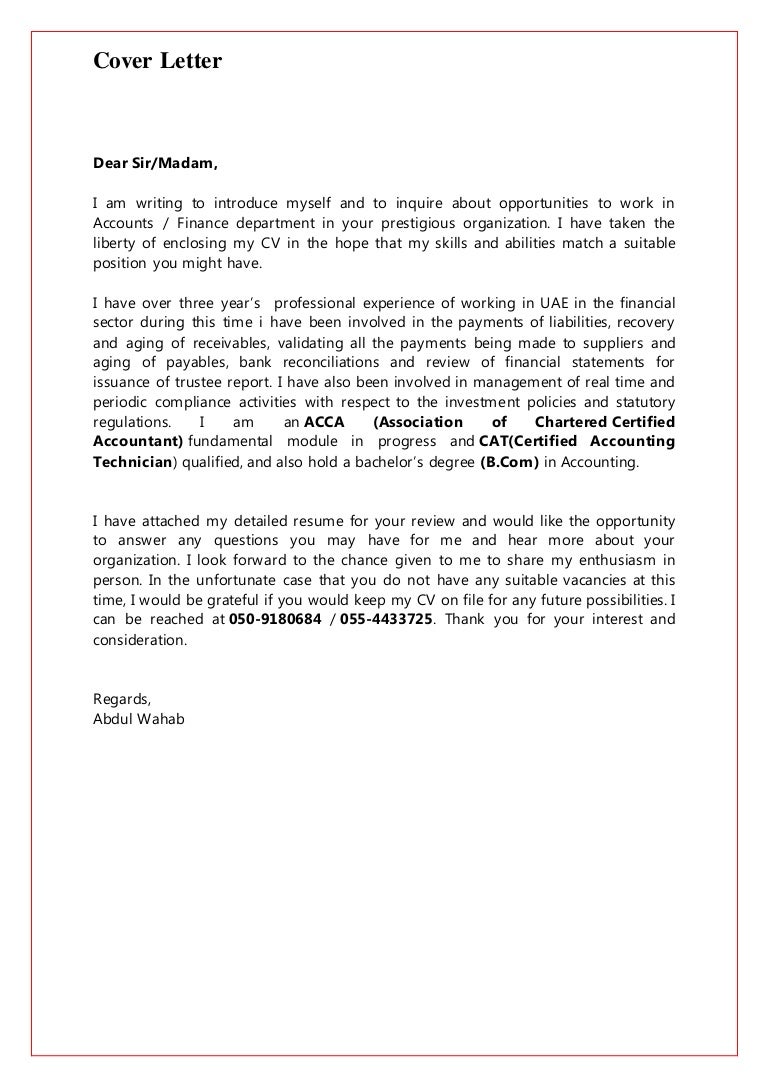 Cover Letter CV Cover Letter CV