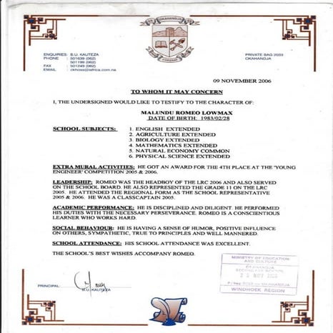 High school testimony (original) | PDF