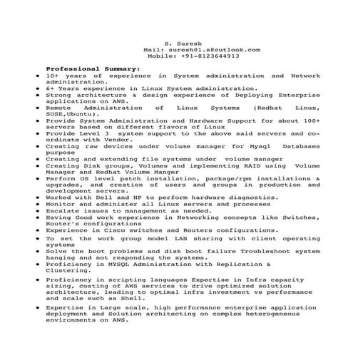 Linux SME 5+ Years | DOC
