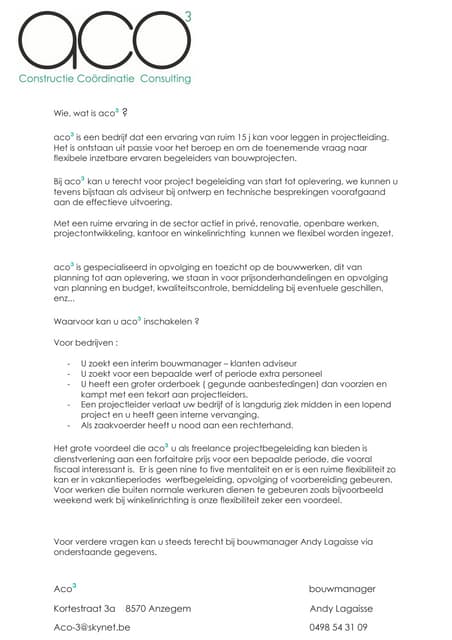 Folder Algemeen | PDF | Construction Industry | Industries