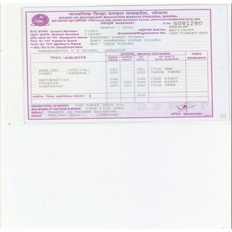 HIGHER SECECONDARY CERTIFICATE | PDF