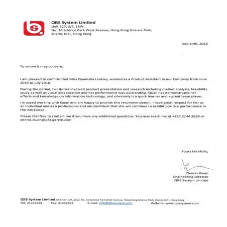 reference letter | PDF