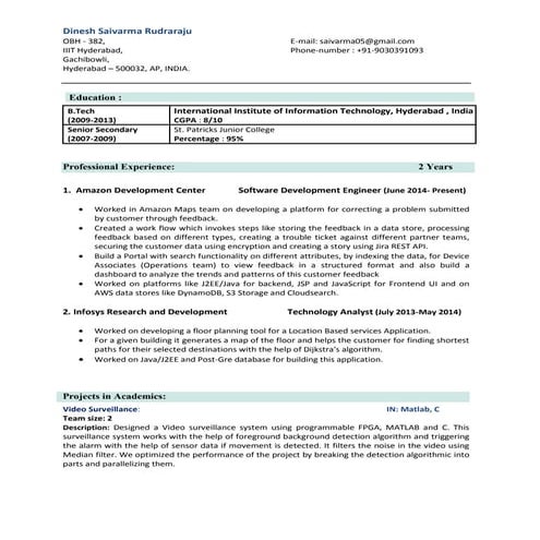 Dinesh_resume_professional | PDF