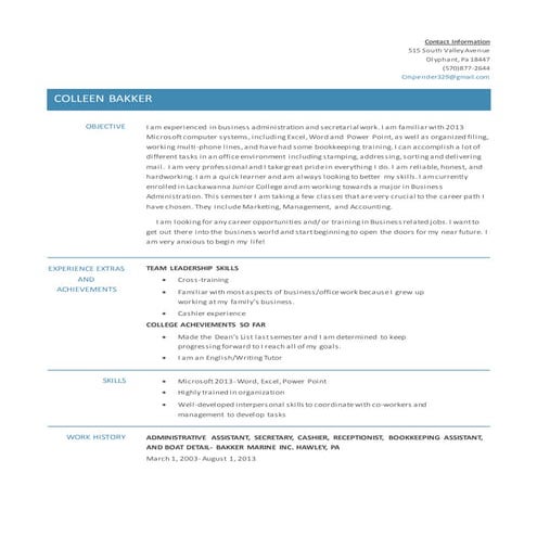 RESUME COLL | PDF