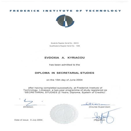 DIPLOMA IN SECRETARIAL STUDIES | PDF