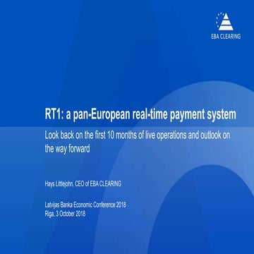 RT1: a pan-European real-time payment system | PPTX
