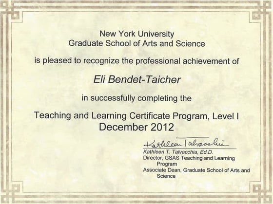 Teaching & Learning Certificate - II | PPT