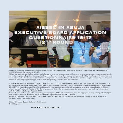 EB Application 16.17 2ND ROUND | PDF