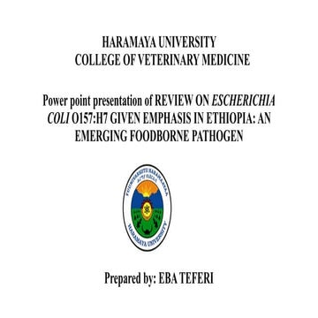 E.coli o157 h7 | PPTX
