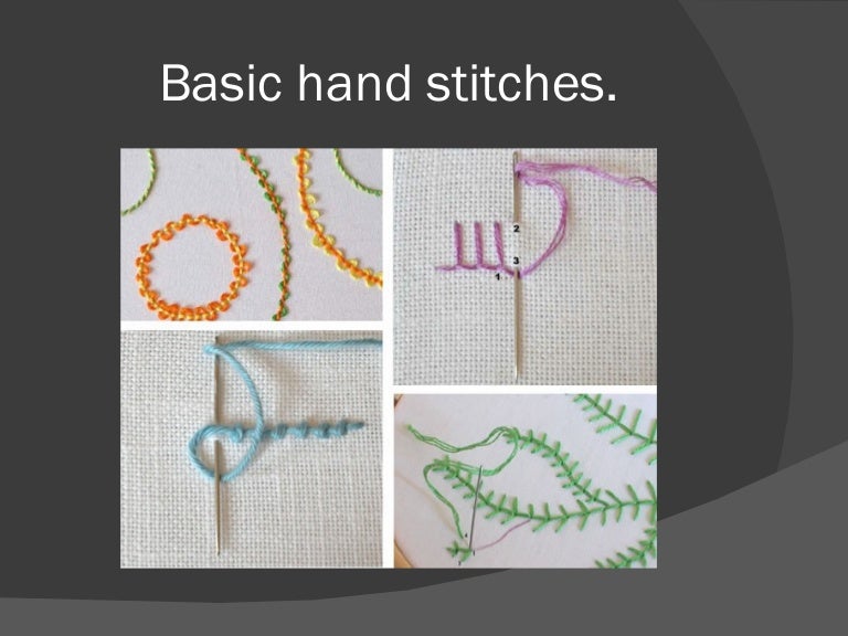 Basic hand stitches