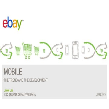 M Commerce trend and development (Ebay) | PPT