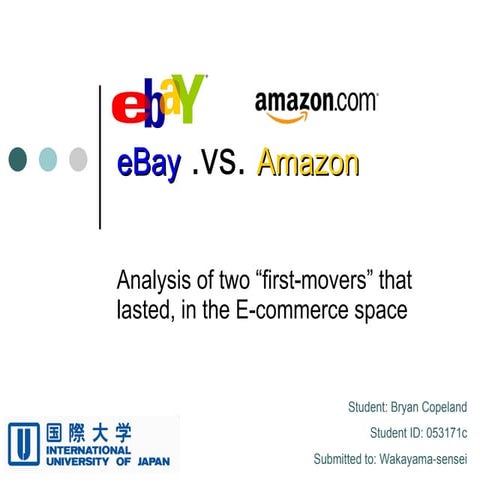 eBay .vs. Amazon | PPT