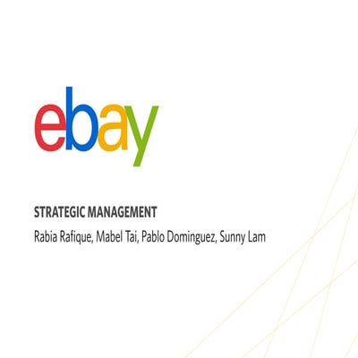 eBay Mobile Strategy Overview | PPT