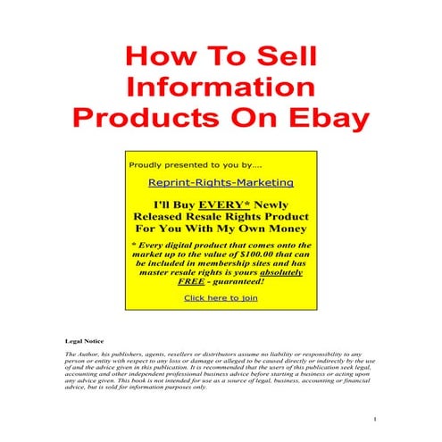 Ebayinfoproduct | PDF