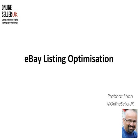 eBay Listing Optimisation | PPT