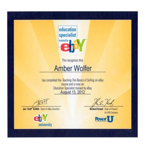 Ebay seller certificates 3 | PDF
