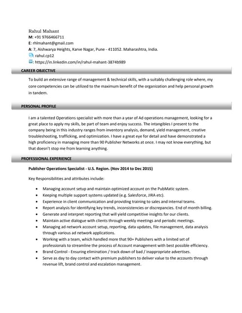 Sonia Basra CV | PDF