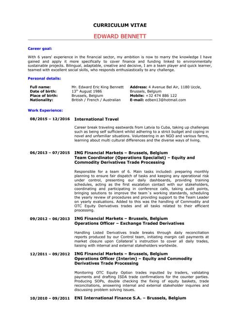 Edward Bennett presentations