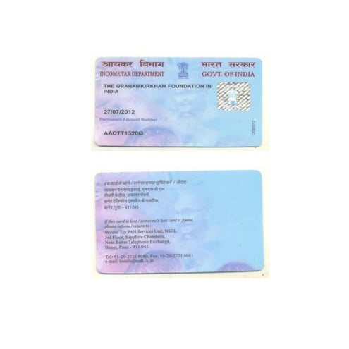 The Gkf in India - Ngo - Pancard copy | PDF