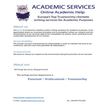 ABOUT ACADEMIC SERVICES | PDF