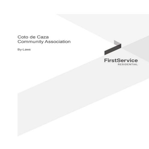 Coto CC&R Bylaws | DOCX