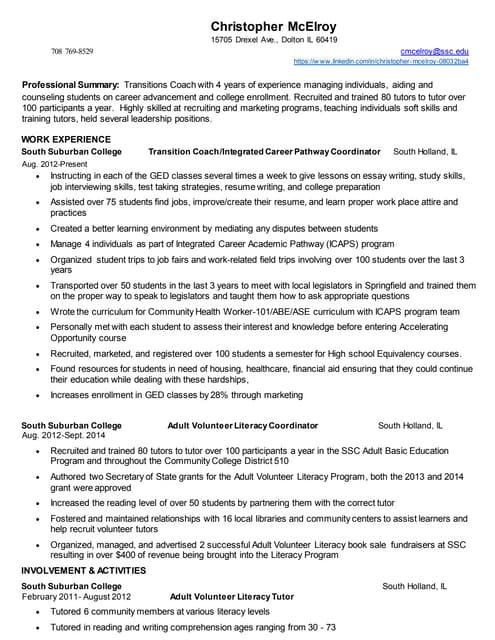 Hunter Resume Complete | DOC | College Education | Education