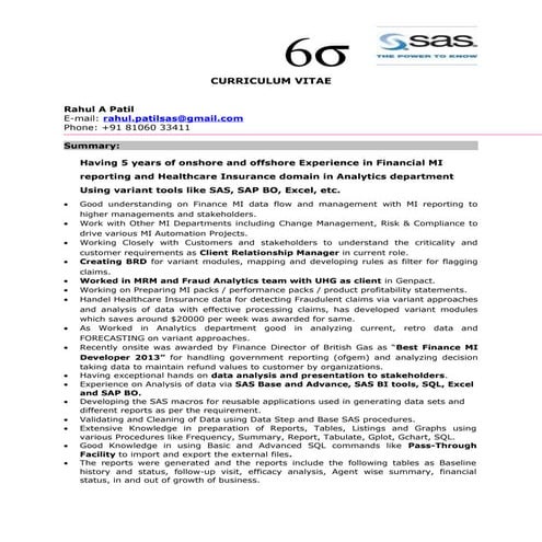 rahul cv modified | DOC