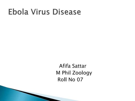 Ebola virus ppt | PPTX
