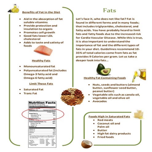 Fats Handout | DOCX