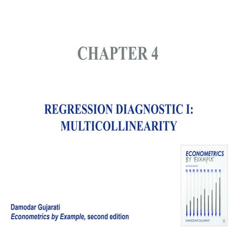 Regression Diagnostic 1 - Multicollinearity | PPT