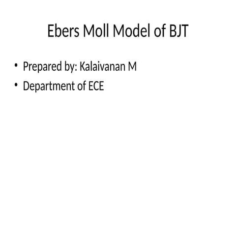 Ebbers moll equation model characteristics | PPTX