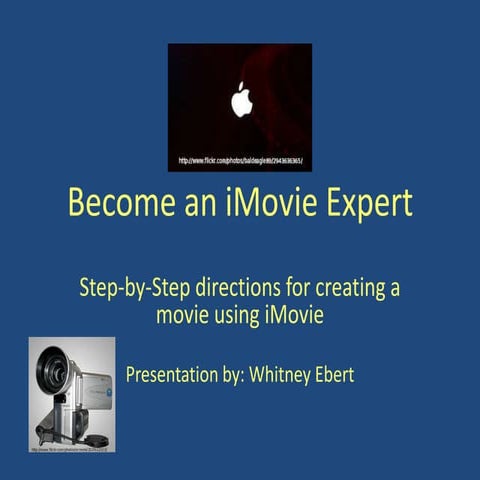 How to use Imovie tutorial | PPT