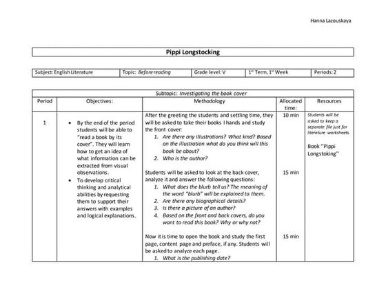 lesson plan elements of short story | PPT