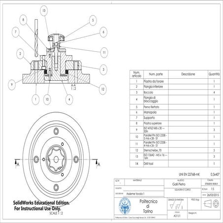 Engineering drawing of a spur gear | PDF