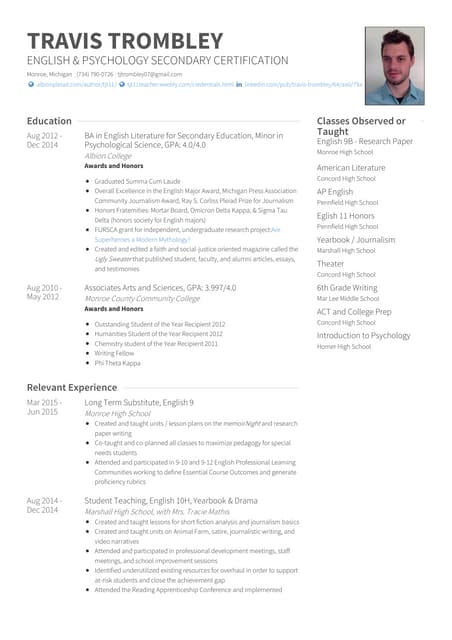 Resume - Updated June 7th, 2016 | PDF